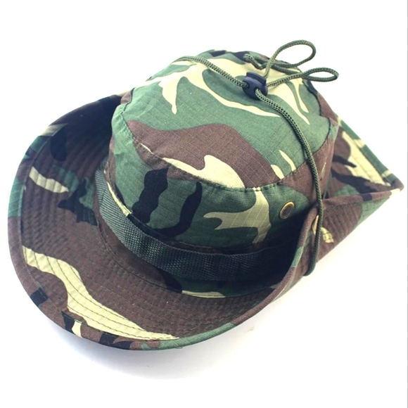 Accessories | Tactical Boonie Hat Military Camo Wide Brim Booney Cap ...